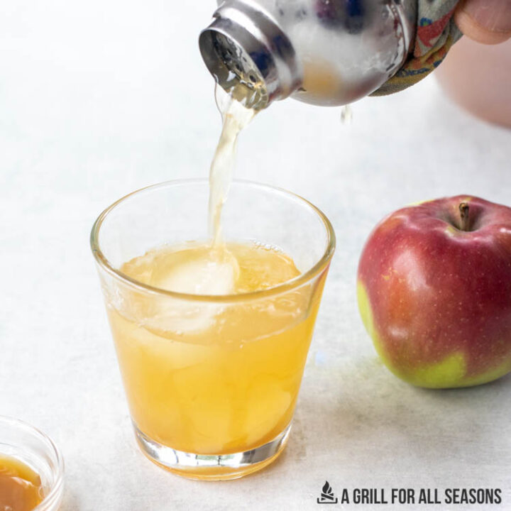 Caramel Vodka Apple Cider Cocktail | A Grill for All Seasons