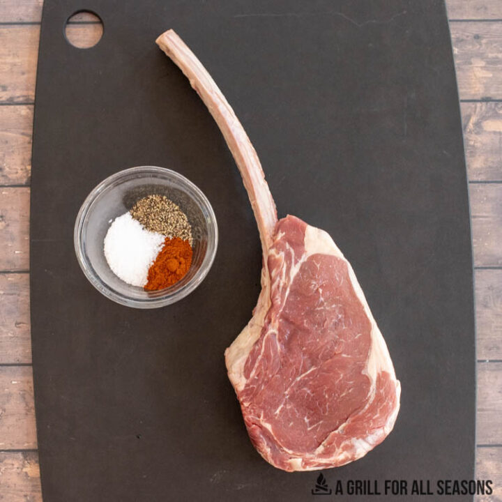 Best Tomahawk Smoked Steak Recipe : Reverse Seared Ribeye