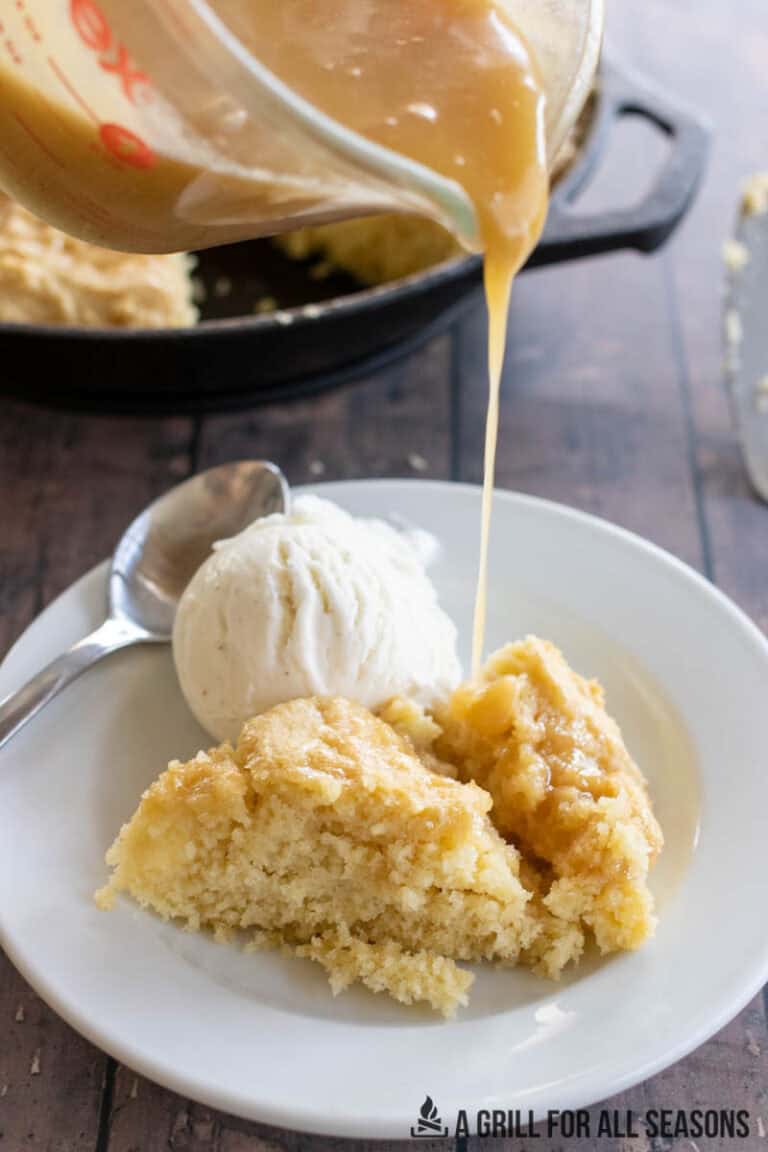 Smoked Caramel Cake | Easy Smoked Cake Recipe