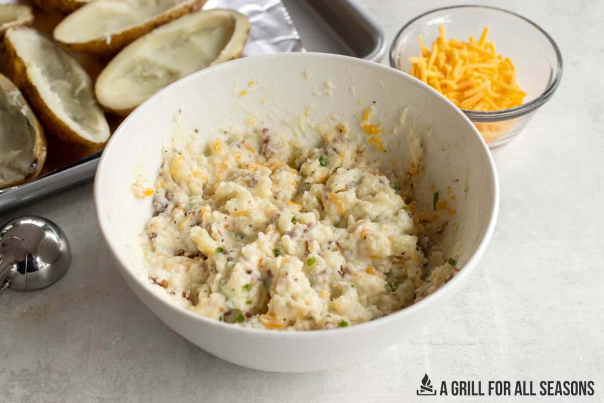 Loaded Smoked Twice Baked Potatoes Recipe